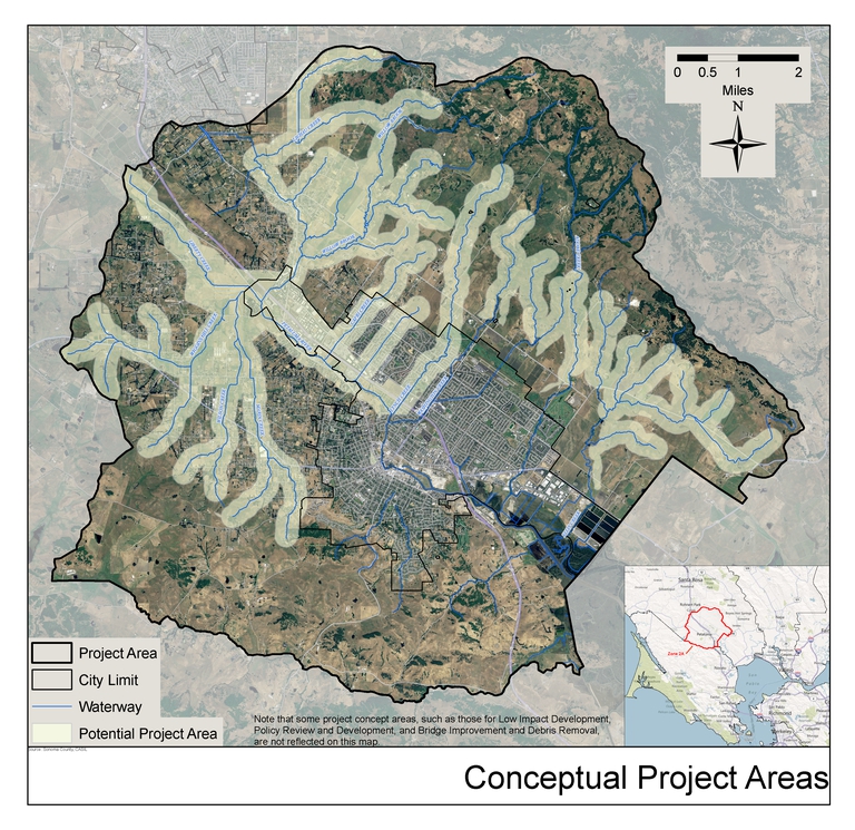Sonoma Water - Upper Petaluma River Watershed Flood Control Project